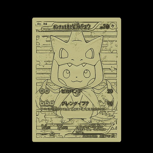STL file Pikachu - Charizard Poncho 🐉 ・3D printable model to download・Cults
