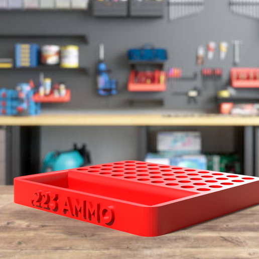 🧑‍🔧 .223 AMMO Tray for 50 bullets・ STL File for 3D printing・Cults