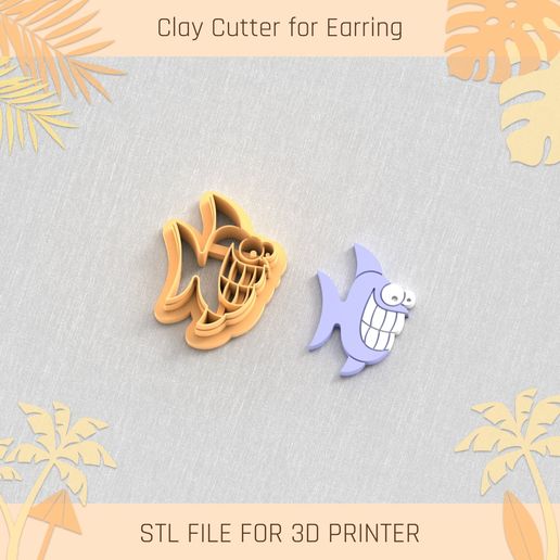 🐠 Funny Fish Clay Cutter・ 3D File for 3D printing・Cults