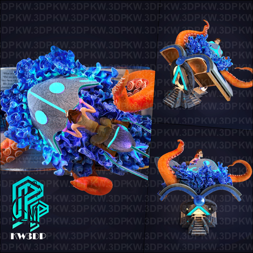 🗿 Atlantis diorama・ 3D File for 3D printing・Cults