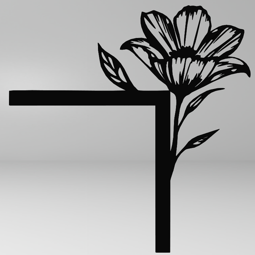 flower corner design