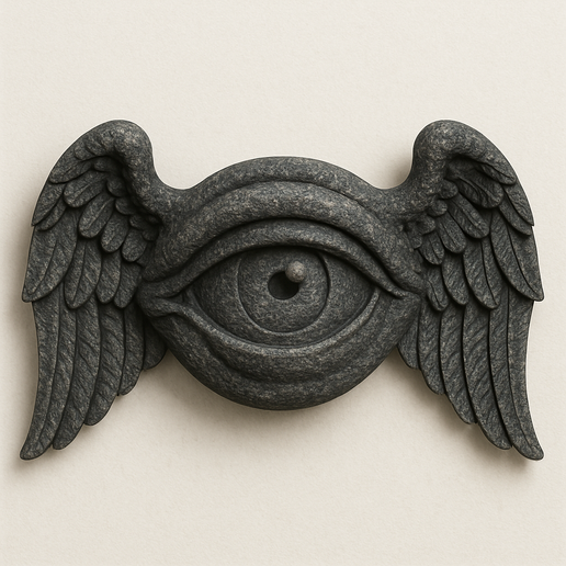 👼 Angel Eye Eye Wings Wall・ STL File for 3D printing・Cults