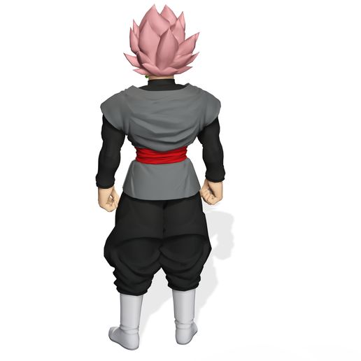 🌹 Goku Black Rose DRAGON BALL Z DB SUPER DOWNLOAD RIGGED 3D MODEL FBX ...