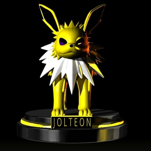 STL file JOLTEON EEVEE POKEMON ELECTRIC POKEDEX 🐉 ・Design to download ...