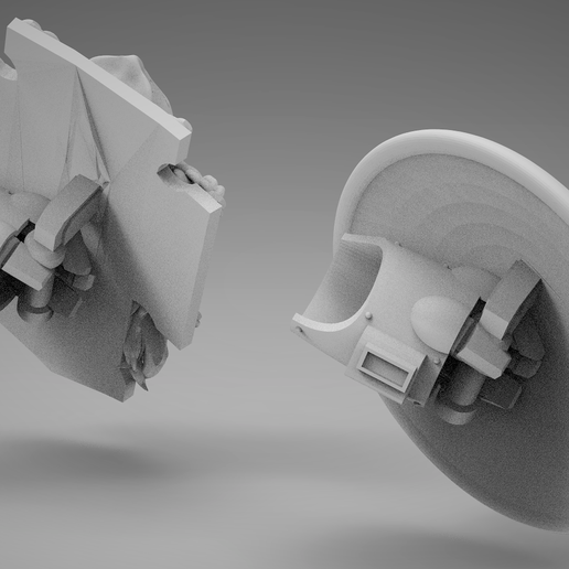 🐺 Rune Covered Wolf Mech - Modular version・Free STL File for ・Cults