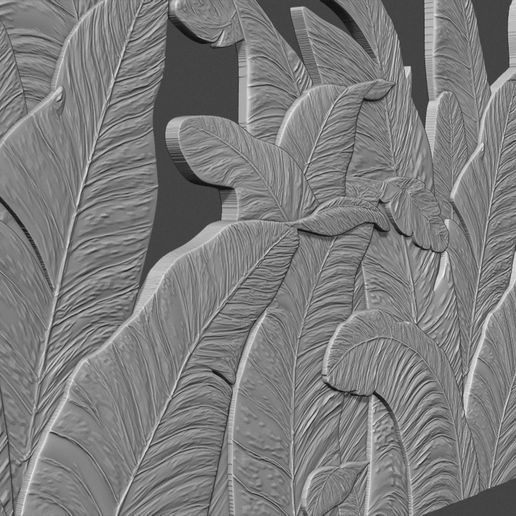 banana leaf texture 3d