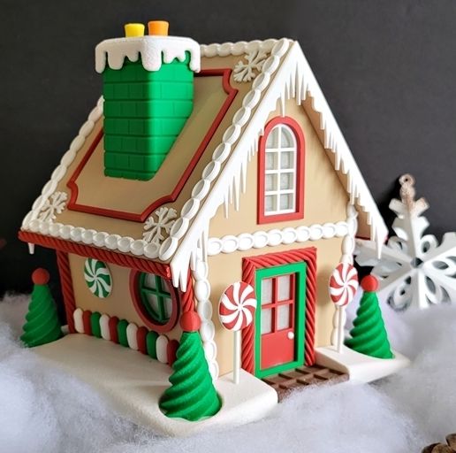 🎄 CHRISTMAS GINGERBREAD HOUSE - NO SUPPORTS!・ 3D File for 3D printing・Cults