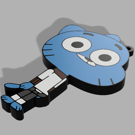 👽 Gumball Watterson・Archivo STL Gratis para Impresión 3D・Cults