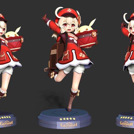 👧 Klee - Genshin Impact Fanart・ 3D File for ・Cults