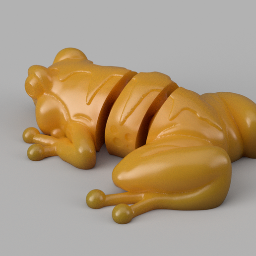 🐸 Flexi Frog – Articulated 3D Printed Frog・ STL File for 3D printing・Cults