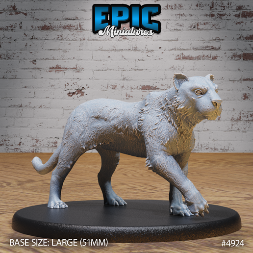 🐅 Tiger ‧ DnD Miniature ‧ Tabletop Miniatures ‧ Gaming Monster ‧ 3D ...