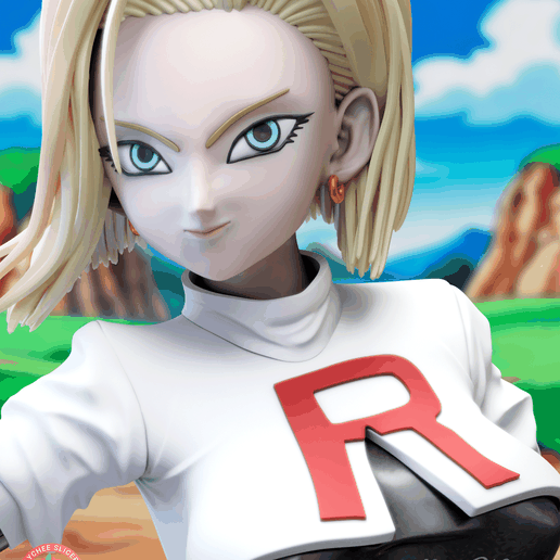 🤖 Android 18 - SFW - BUST - MERGED・ 3D File for 3D printing・Cults