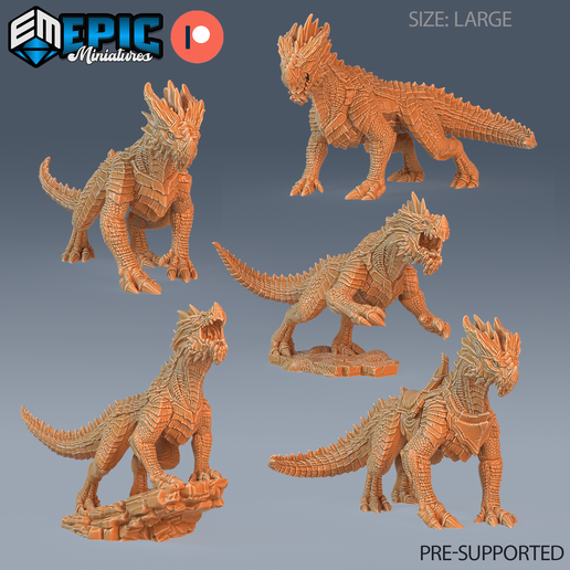 💂 Red Guard Drake Set ‧ DnD Miniature ‧ Tabletop Miniatures ‧ Gaming ...