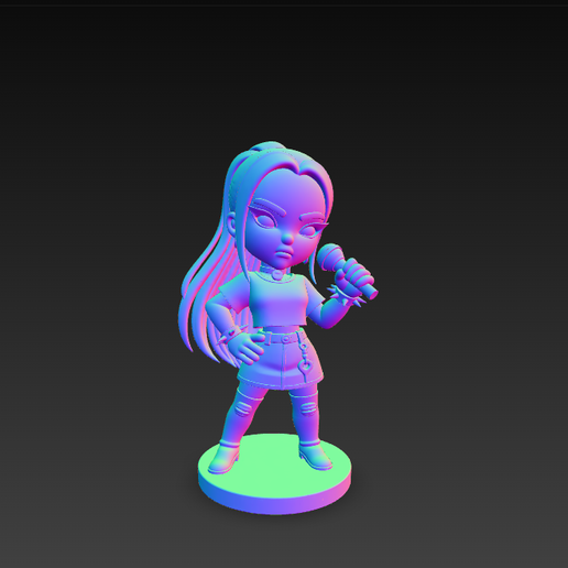👧 K-Pop Demon Hunters – Chibi Idol Trio (STL) | 3D Printable Girl Group ...