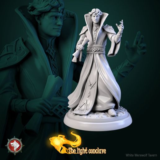3D file Exorcists set 6 miniatures 32mm pre-supported 🎲 ・3D printer ...
