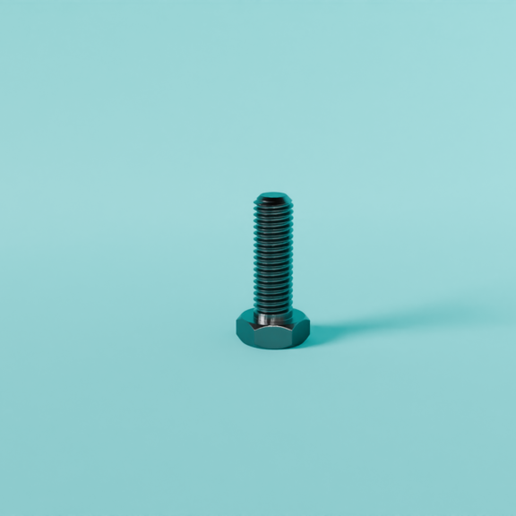 🧑‍🔧 M8 x 1 x 25mm screw・Free STL File for 3D printing・Cults