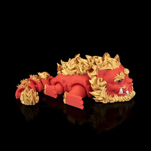 STL file Foo Lion 🦁 (3MF)・Template to download and 3D print・Cults
