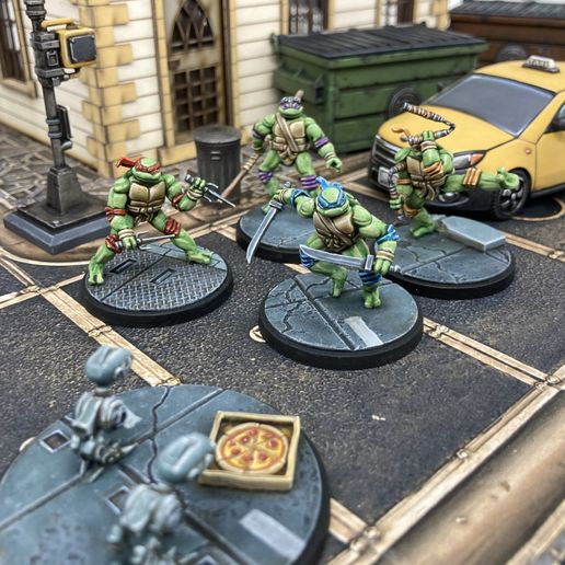 🐢 TMNT 28mm full set welcome pack・ 3D File for ・Cults