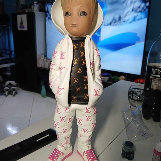 🎨 groot urban vibes louis vuitton・ STL File for 3D printing・Cults