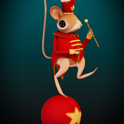 🐁 Jumping Mouse from Coraline・ STL File for 3D printing・Cults