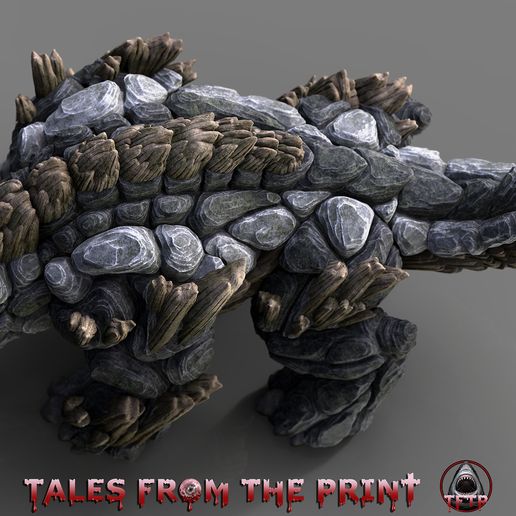 👹 Stone golem - Earth elemental - One part and multipart versions HIGH ...