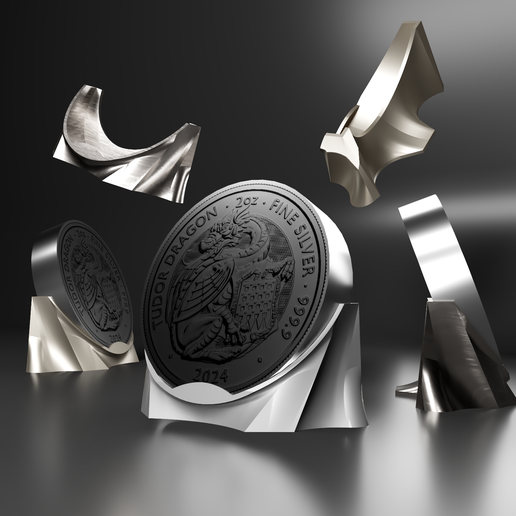 🪙 Display Coin Stand holder・ STL File for 3D printing・Cults