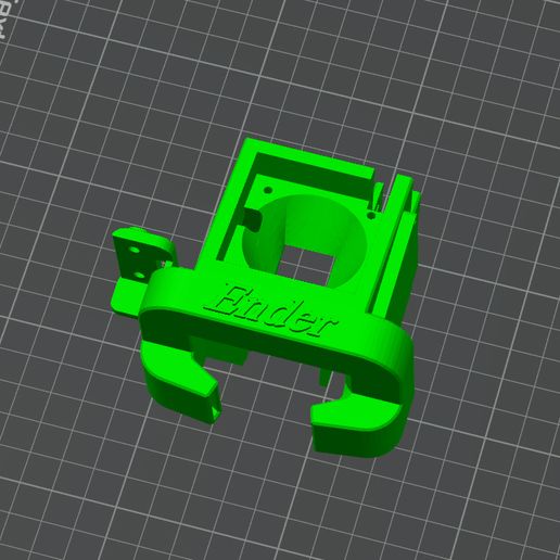 🖨️ Fan Duct Ender 3 + Logo・ STL File for 3D printing・Cults