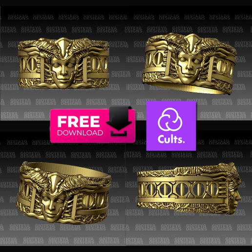 ⛩️ Lilith Shrine Ring Diablo 4・Free STL File for ・Cults