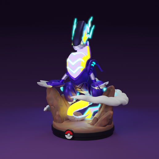 🐉 Miraidon Pokemon Scarlet and Violet 3D Printable Statue・ STL File for ...