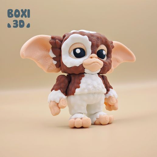 👹 GIZMO - FLEXI - ARTICULATED - CUTE-PRINT IN PLACE・ 3D File for 3D ...