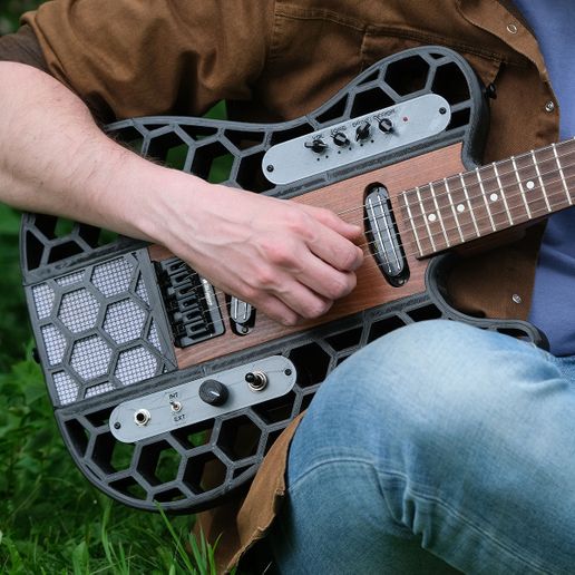 🎸 TRAVELCASTER- 3D Printed Guitar with Internal Amp・ STL File for 3D ...