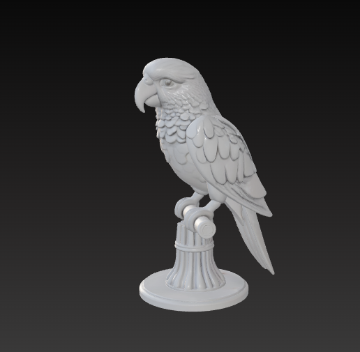 🦜 Realistic Parrot STL – Full-Body Parrot 3D Model for 3D Printing ...
