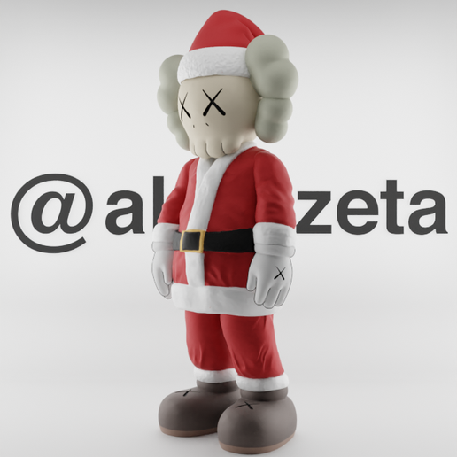 🎅 Kaws Santa Claus Merry Christmas・ STL File for ・Cults