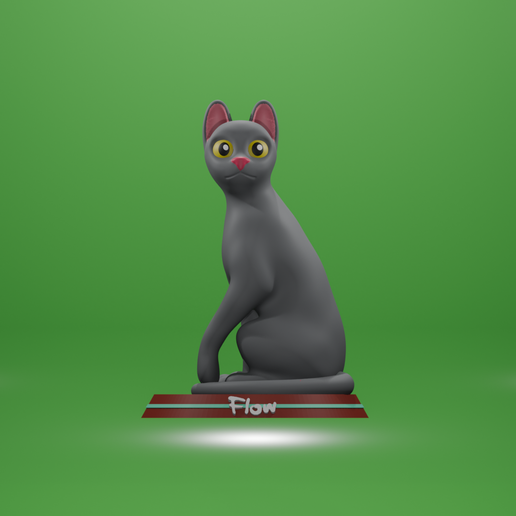 🐱 Flow cat・ 3D File for 3D printing・Cults