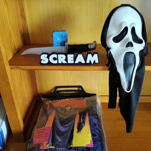🎬 3D MULTICOLOR LOGO/SIGN - Scream Movie Titles Megapack・3D Print with ...