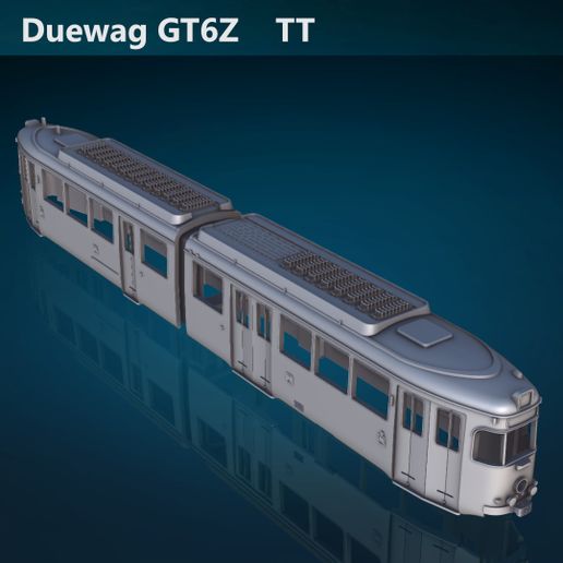 STL file Duewag GT6Z TT 🚋 ・Model to download and 3D print・Cults