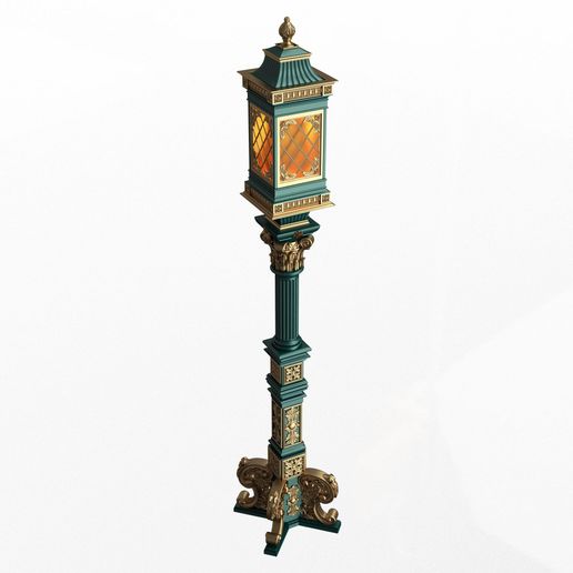 🔦 Classic Street Lights Collection 02・ 3D File for 3D printing and CNC ...