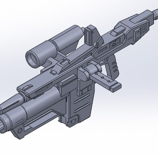 🎲 HG 1/144 RMS-141 Xeku-Eins rifle・ STL File for 3D printing・Cults