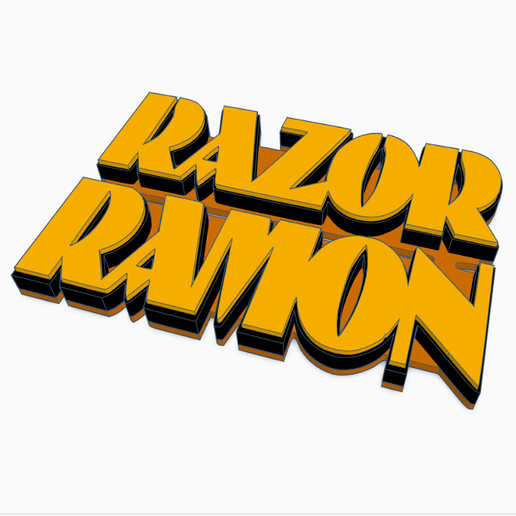 🪒 RAZOR RAMON Logo Display by MANIACMANCAVE3D・ STL File for 3D printing ...