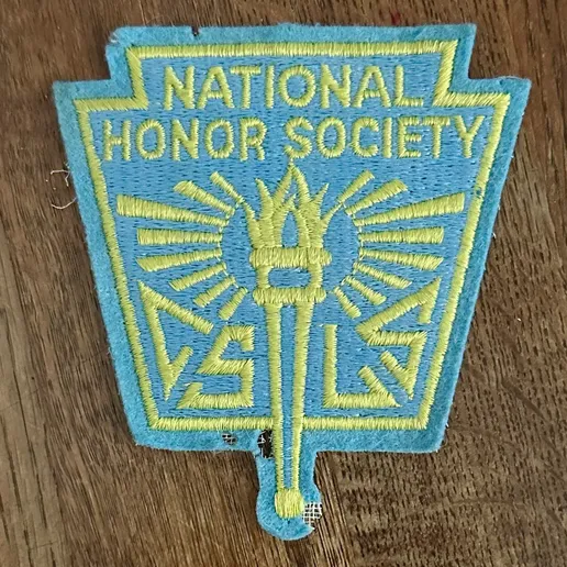 🎨 NHS - National Honor Society (90s) - sew-on patch 2 colors no AMS ...