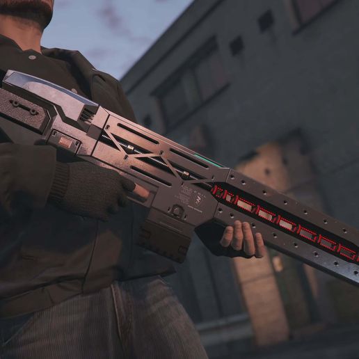 🔫 GTA 5 RAILGUN 3d model・ OBJ File for 3D printing・Cults