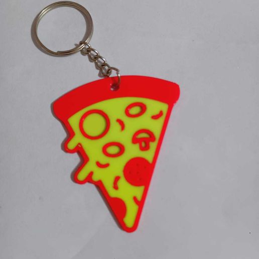 🍕 Pizza key ring・ STL File for 3D printing・Cults