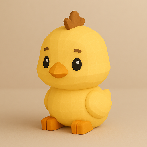 🐣 Mini Chick・Free STL File for 3D printing・Cults