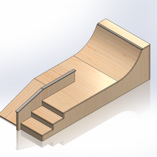 🎲 Fingerboard obstacle・ 3D File for CNC machining - Laser cutting・Cults