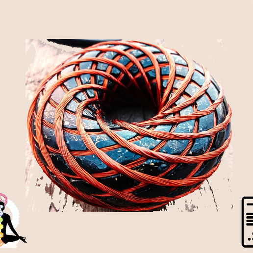 🌊 Rodin Coil Torus STL 100mm x 35mm Diameter Coil | Sine Wave Magnetic Field Generator | iToroid ...