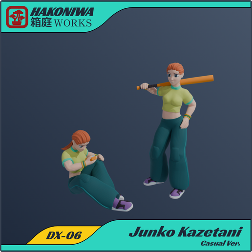 Free STL file Junko Kazetani - Casual Ver. 🎲 ・3D printer model to ...