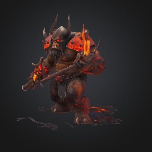 🔥 Demonic Fire Battle Ogre - EDZX (A Ferocious 3D Printable Monster ...