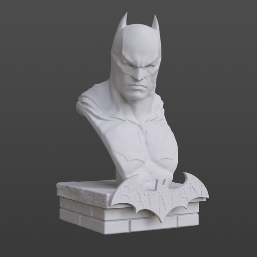 👤 Batman Bust・ STL File for ・Cults