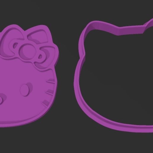 STL file Cookie Cutter Hello Kitty; Kuromi; My Melody 🍪 (3MF)・3D ...