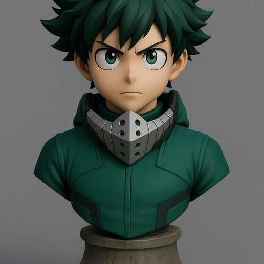 👤 Deku Bust・ STL File for 3D printing・Cults